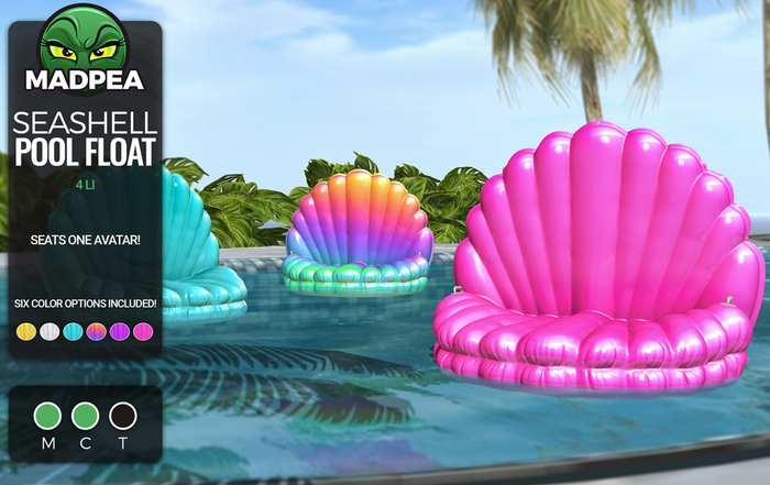 Second Life Marketplace - MadPea Seashell Pool Float